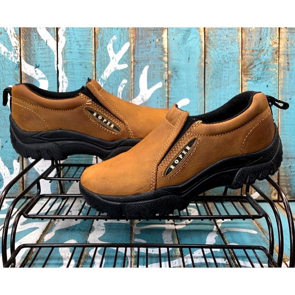 Roper | Shoes | Roper Performance Women Tan Faux Lethr Slip On Clogs ...